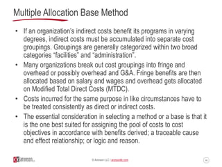 Allocating Direct and Indirect Costs for Nonprofits | PPTX