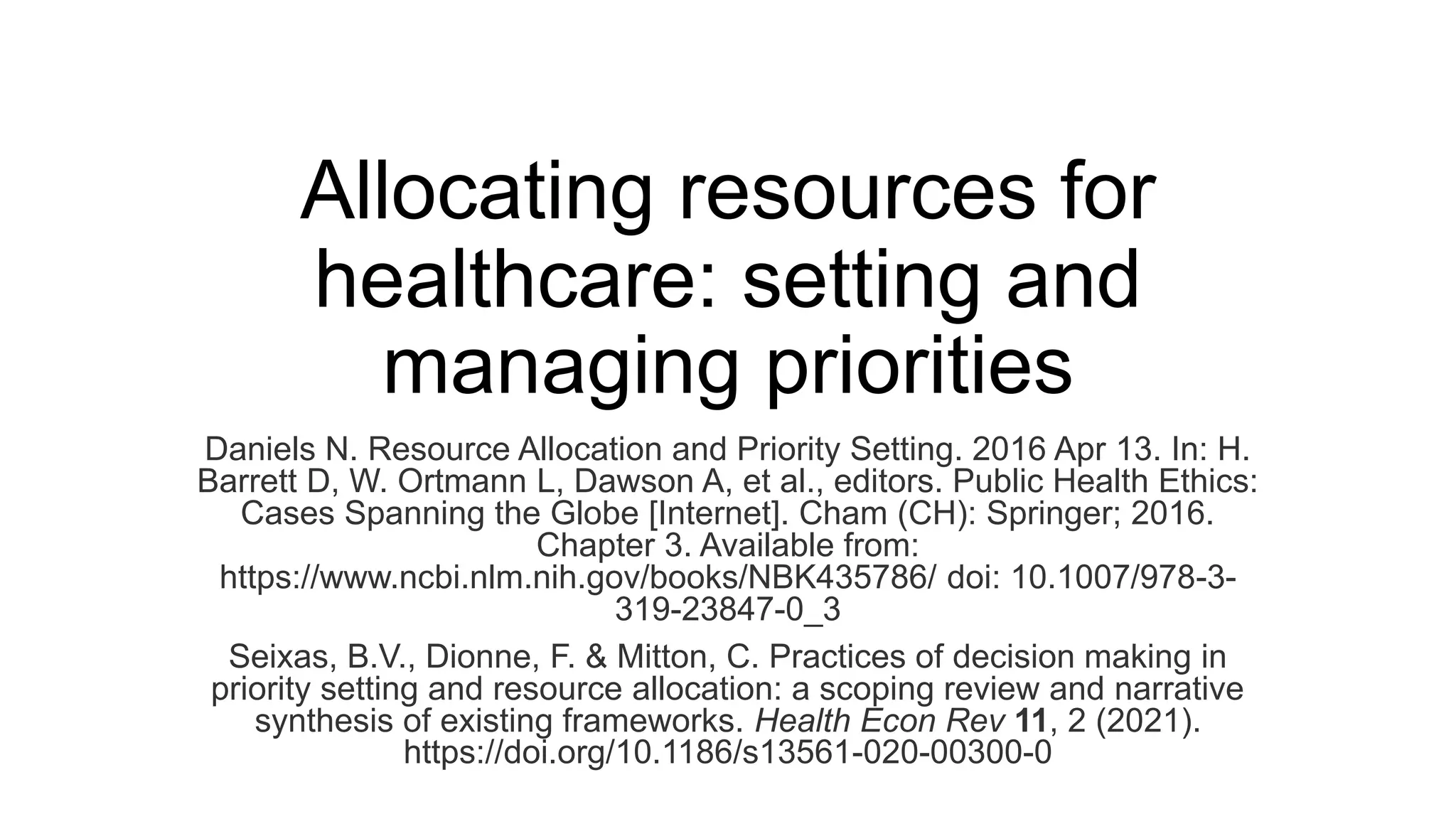 Allocating resources for healthcare.pptx