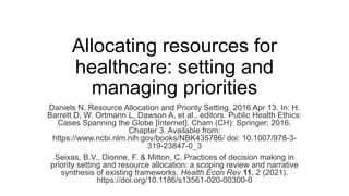 Allocating resources for healthcare.pptx