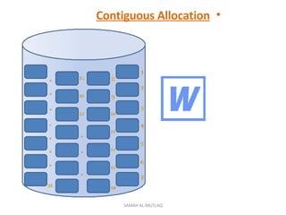 Allocation Method | PPT | Data Storage and Warehousing | Computing