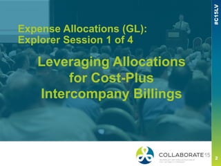 Allocation and Cross Charges | PPT