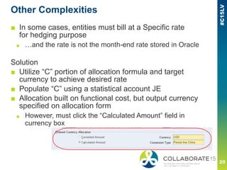 Allocation and Cross Charges | PPT