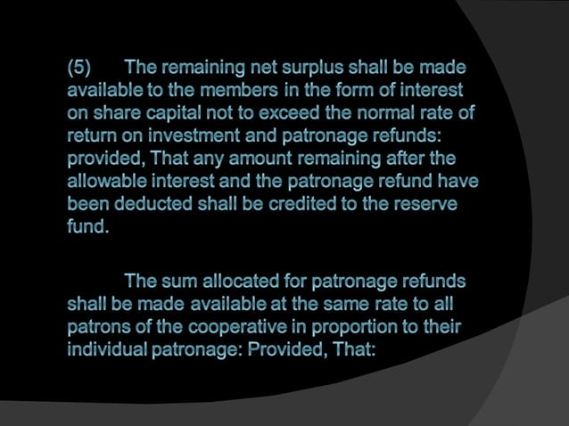 Allocation and Distribution of Net Surplus | PPT