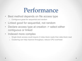 Allocation and free space management | PPTX