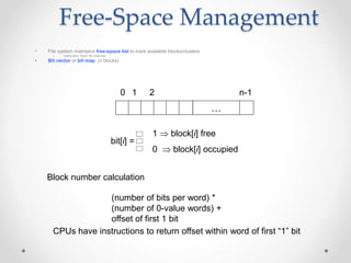 Allocation and free space management | PPTX
