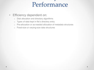 Allocation and free space management | PPTX