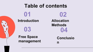 Allocation methods (1).pptx | Operating Systems | Computer Software and Applications