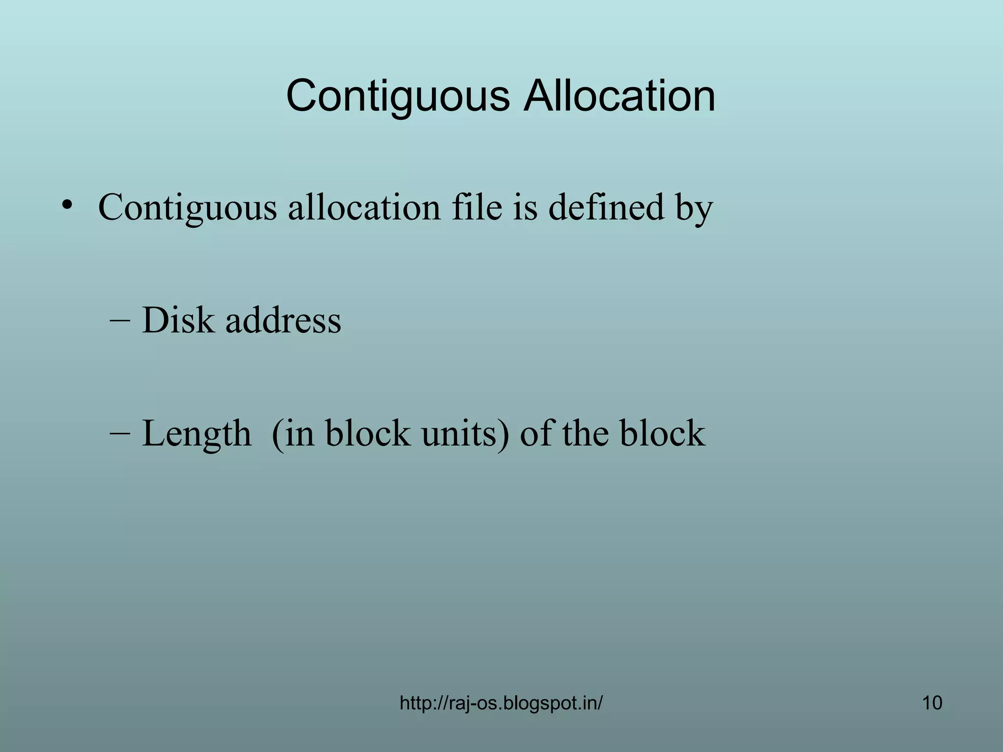 Allocation methods continuous method.47 | PPT