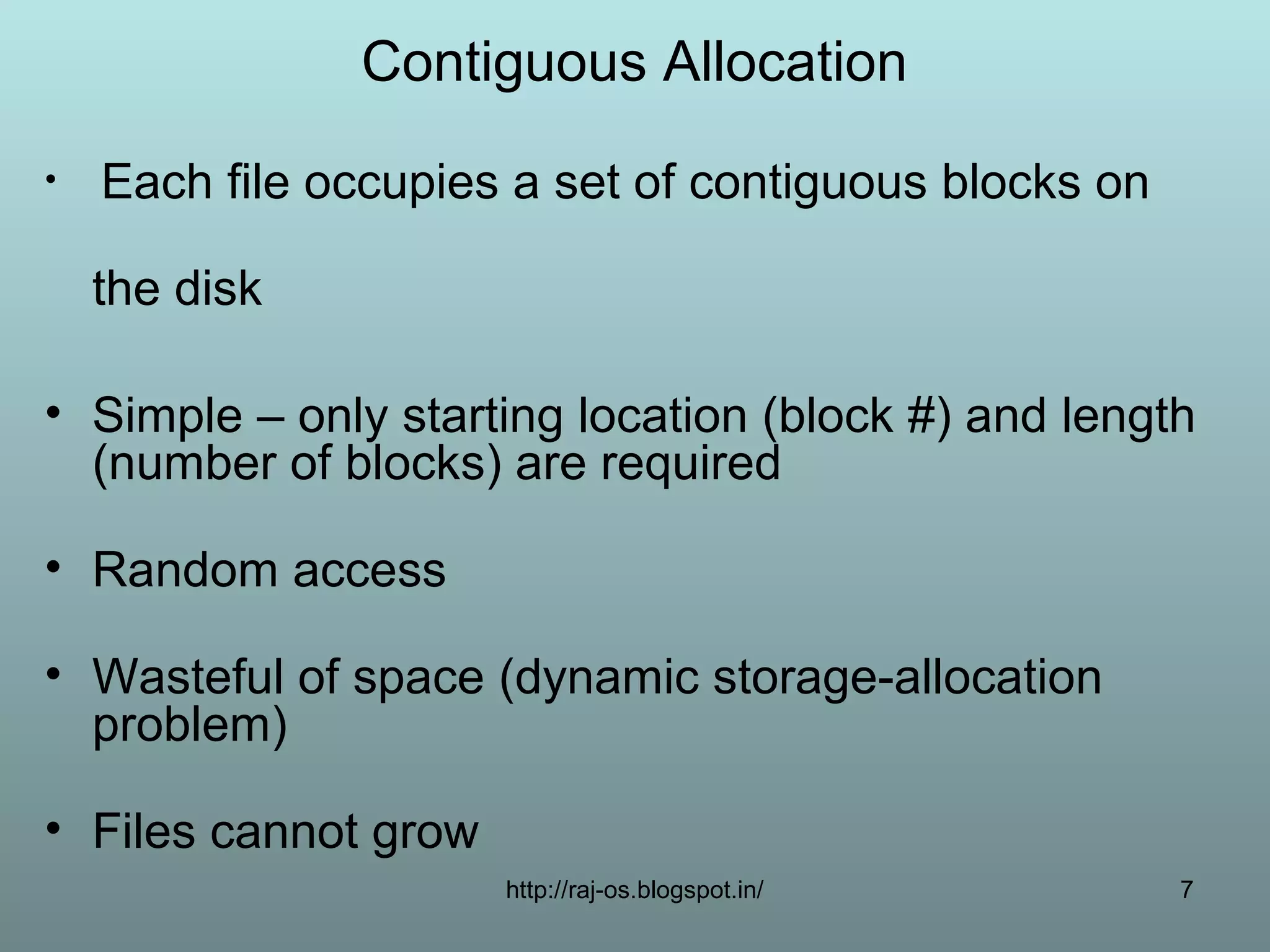 Allocation methods continuous method.47 | PPT
