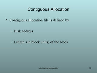 Allocation methods continuous method.47 | PPT
