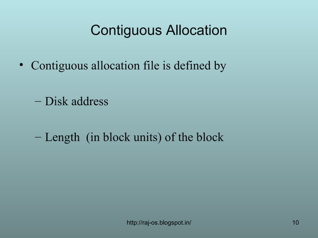 Allocation Methods Continuous Method47 Ppt