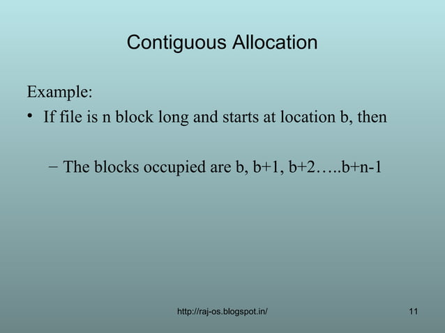 Allocation methods continuous method.47 | PPT