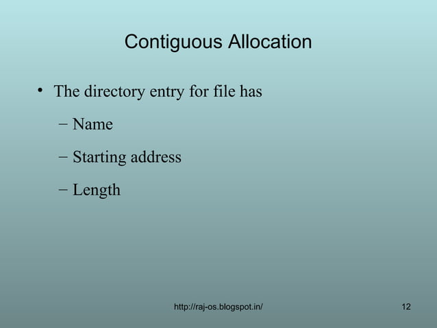 Allocation methods continuous method.47 | PPT