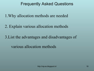 Allocation methods continuous method.47 | PPT