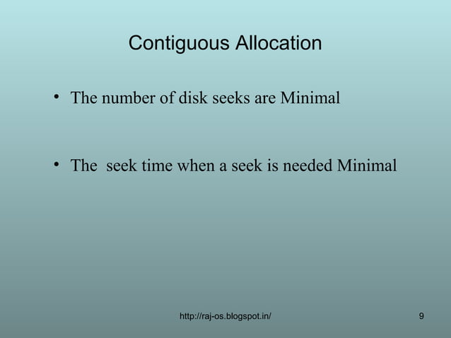 Allocation methods continuous method.47 | PPT