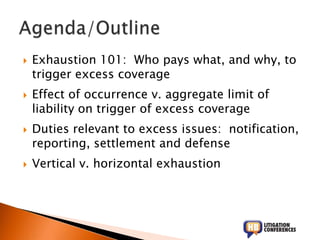 HB Allocation oct2013 Excess and Primary Rights and Obligations | PPT