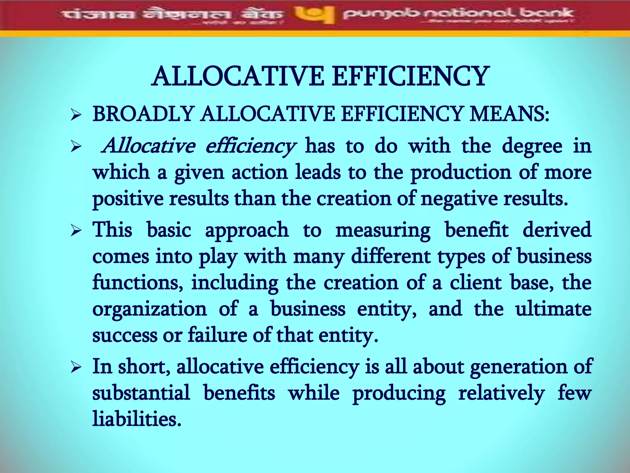 Allocative efficiency as a tool to improve top and bottom lines fin | PPTX