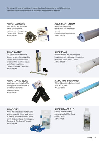 Alloc Home catalogue | PDF