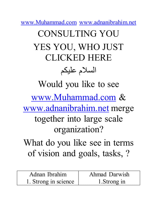 TOOO HOT All of US Dr. Adnan Ibrahim; Stand Up or Shut Up | PDF