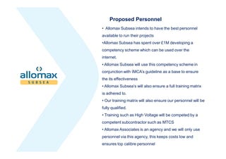 Allomax Subsea Ppt | PPT