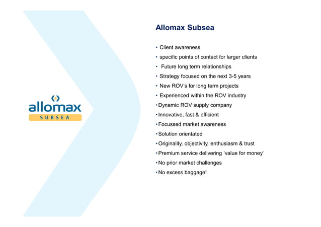 Allomax Subsea Ppt | PPT