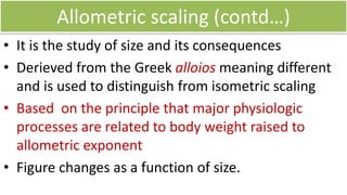 Allometric scaling | PPTX