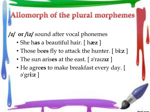 allomorph and morphology | PPTX