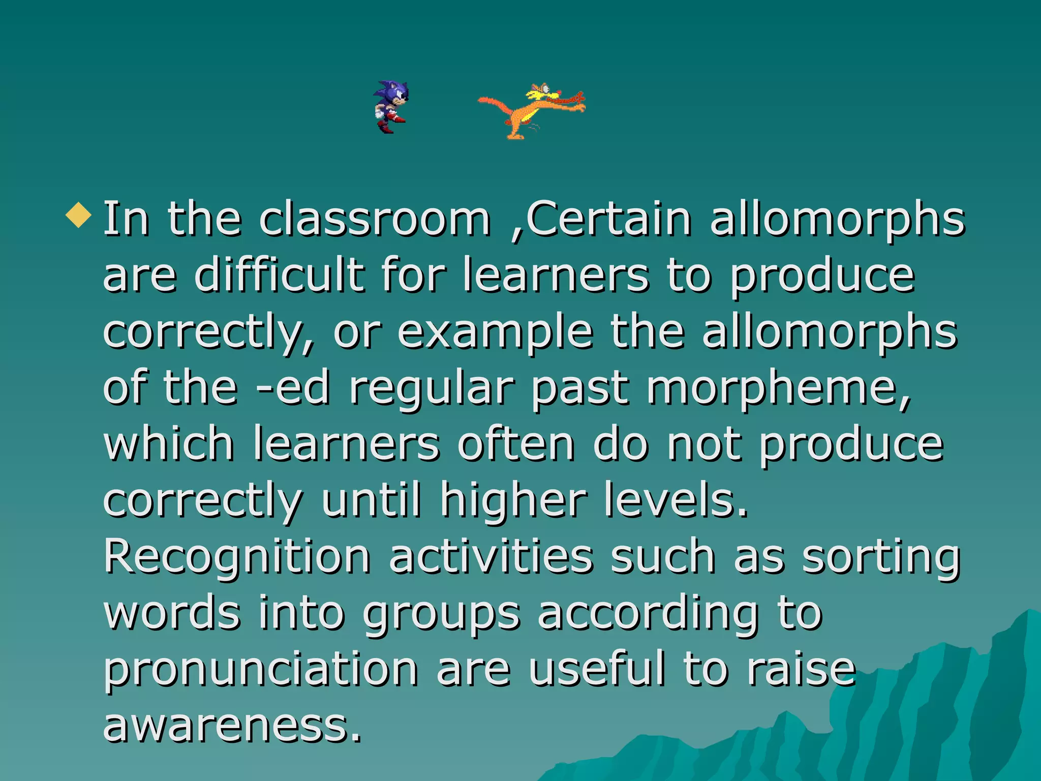 Allomorph power point 2 | PPT