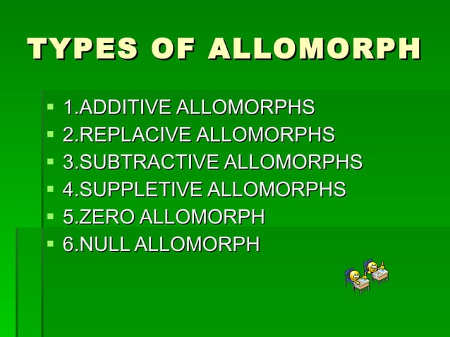 Allomorph power point 2 | PPT