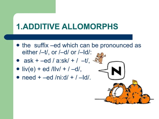 Allomorph power point 2 | PPT