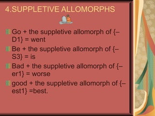 Allomorph power point 2 | PPT