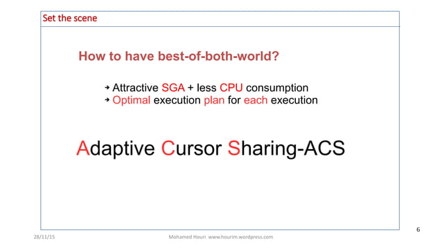 All on Adaptive and Extended Cursor Sharing | PPT