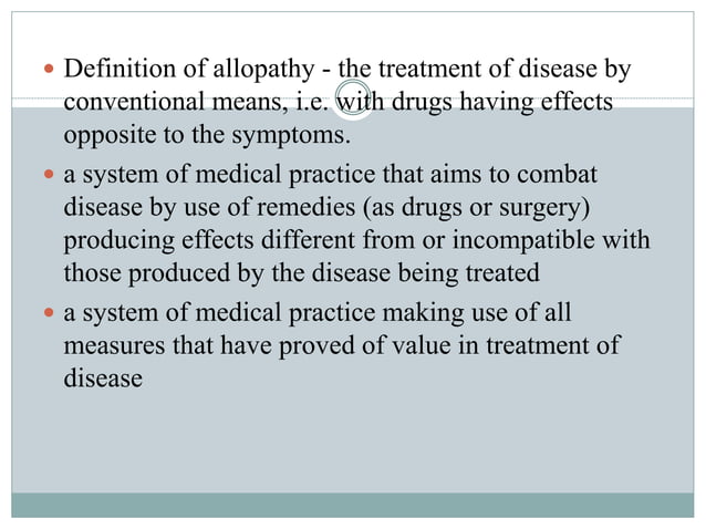 Allopathy | PPTX