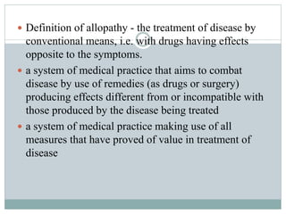 Allopathy | PPT