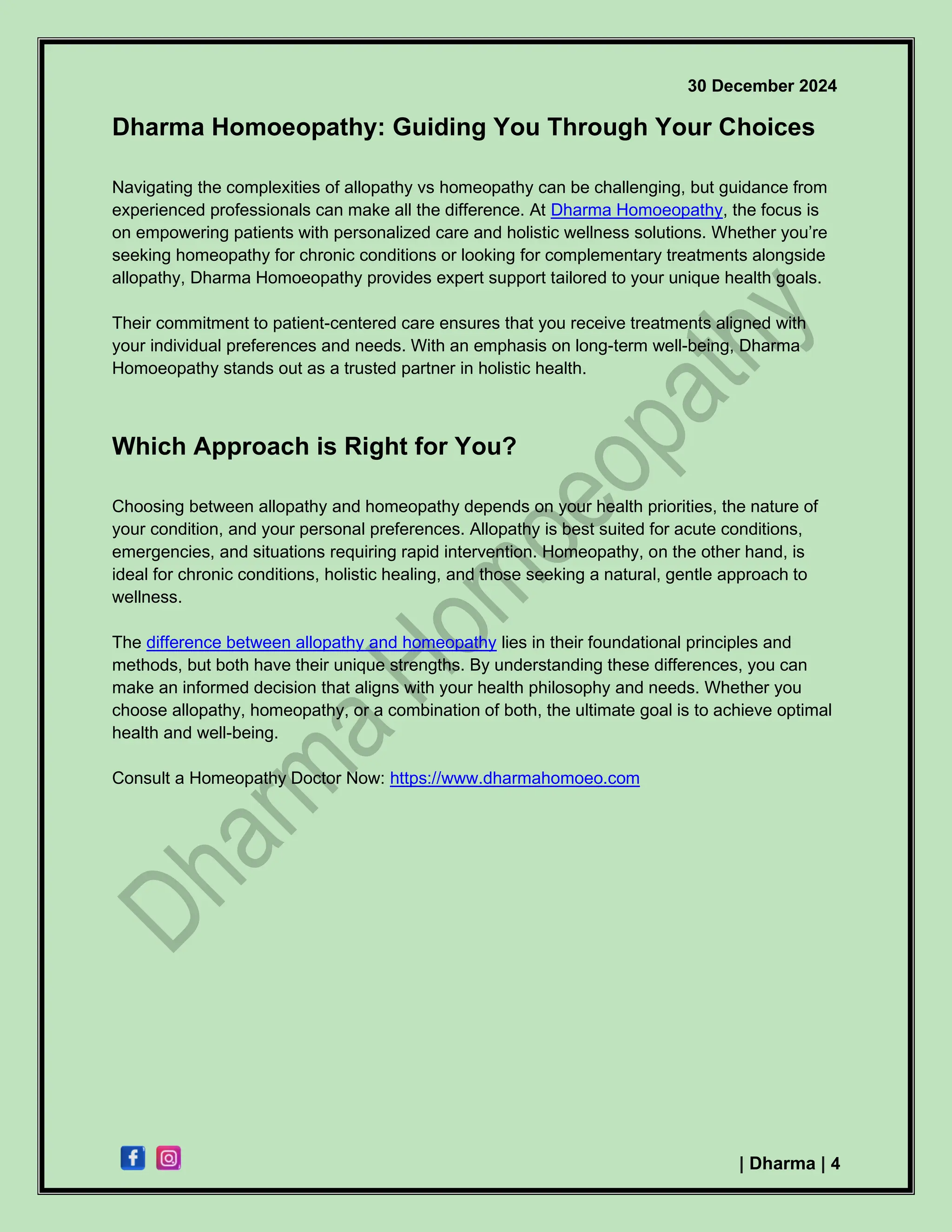 Allopathy vs. Homeopathy: What’s the Difference? | PDF