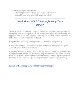 Allopathy vs Ayurveda Which Offers Long Term Relief for Seizure ...