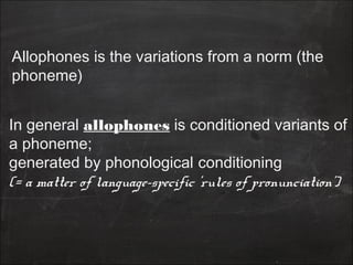 Allophone | PPT