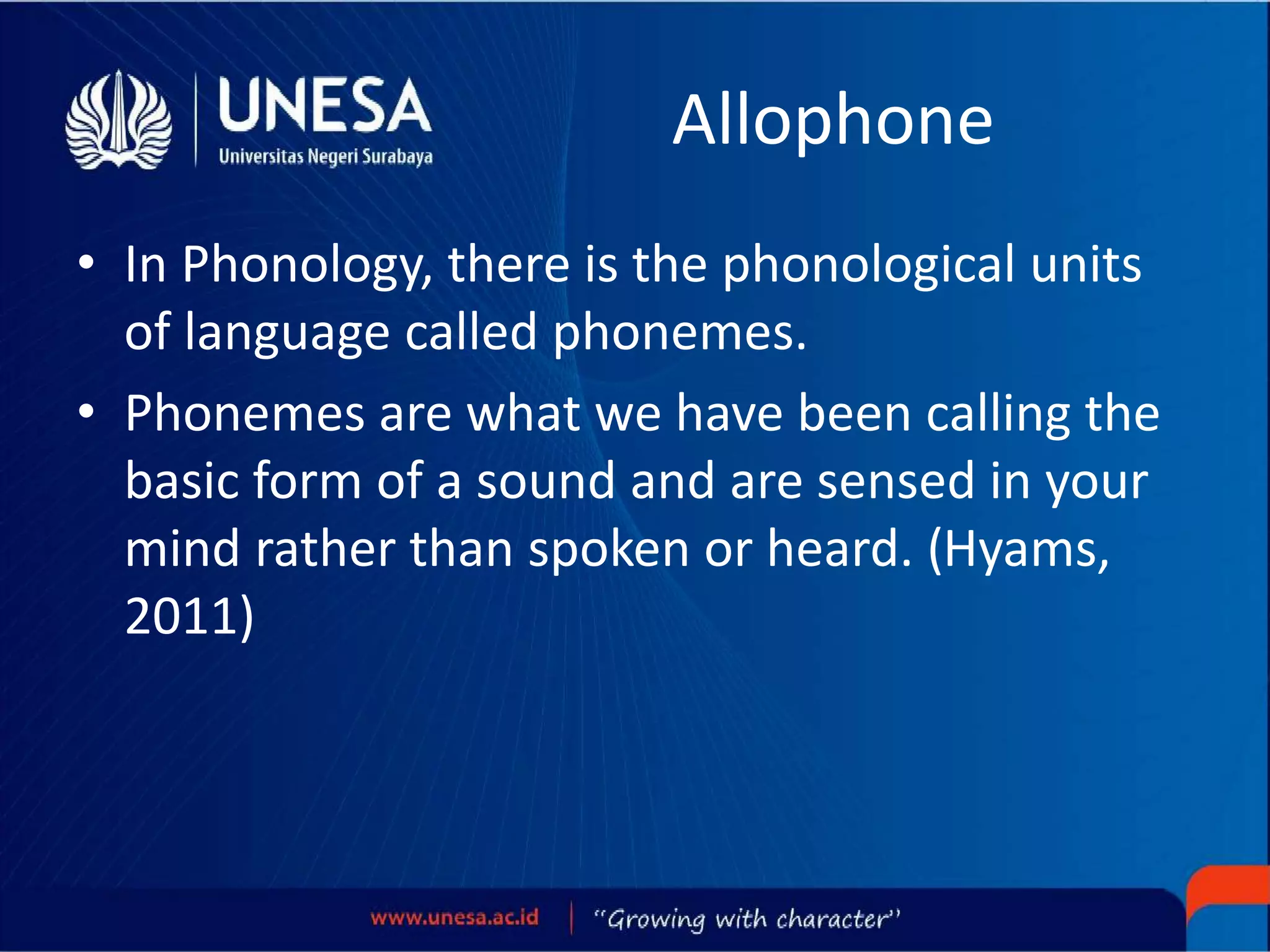 Allophone & allomorph and sound pattern of language | PPTX | Geology ...