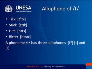Allophone & allomorph and sound pattern of language | PPTX