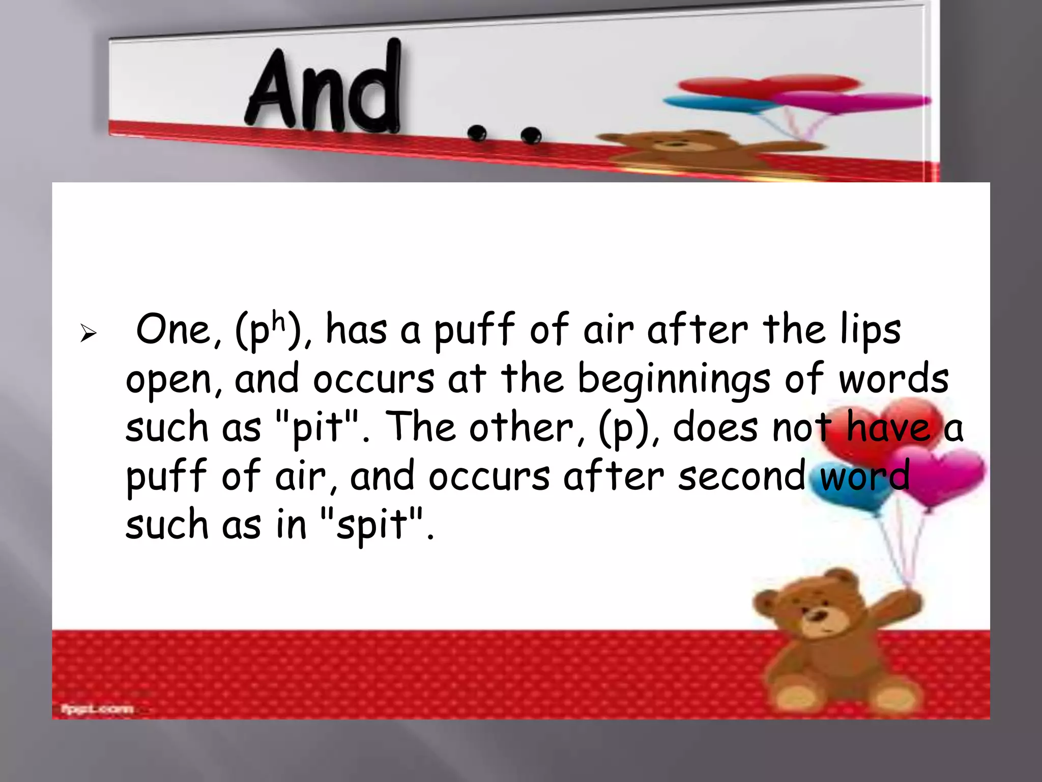 Allophone and phoneme. persentation | PPTX