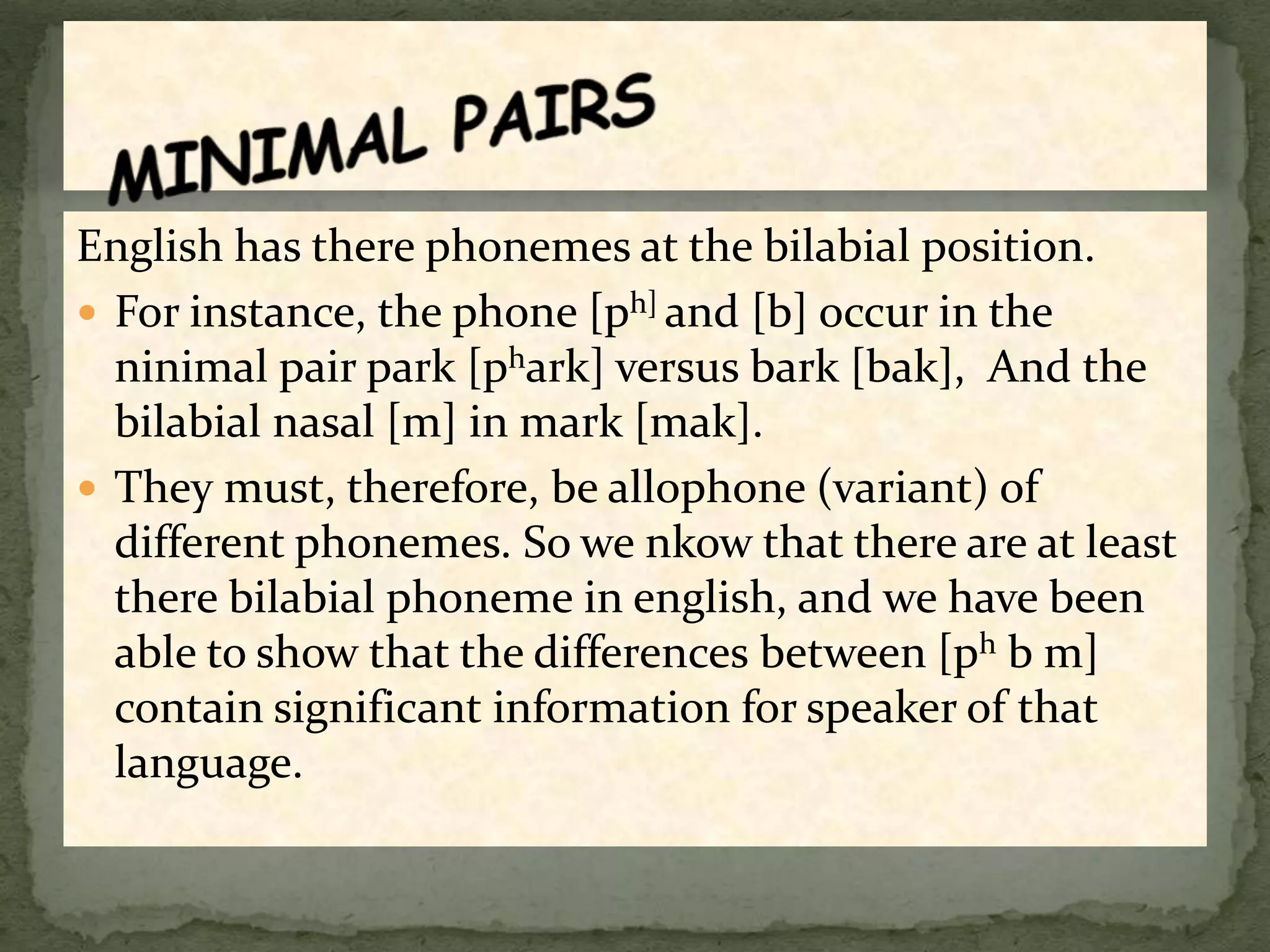 Allophone and phoneme. persentation | PPTX