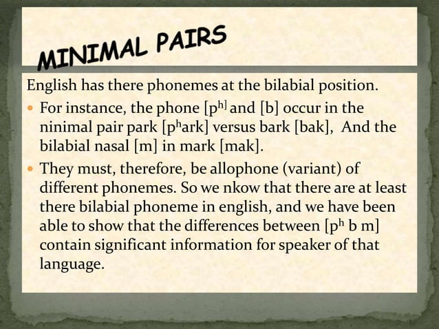 Allophone and phoneme. persentation | PPTX