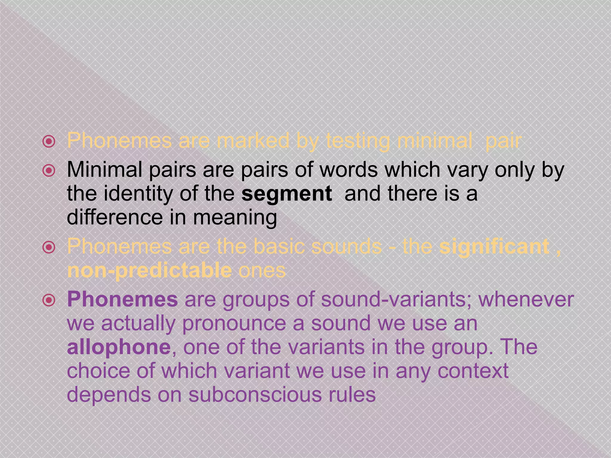 Allophone presentation | PPTX