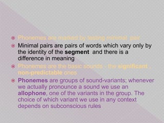 Allophone presentation | PPTX