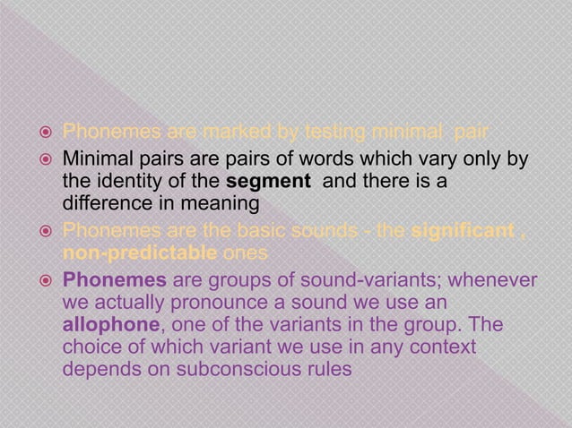 Allophone presentation | PPTX