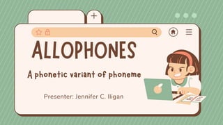 allophones powerpoint presentation. ready | PDF