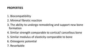 Bone graft Alloplast in Periodontics in Dentistry. | PPTX