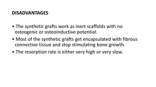 Bone graft Alloplast in Periodontics in Dentistry. | PPTX