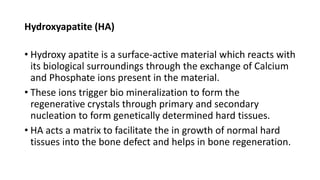 Bone graft Alloplast in Periodontics in Dentistry. | PPTX