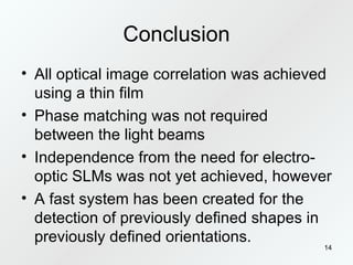 All optical image processing using third harmonic generation | PPT